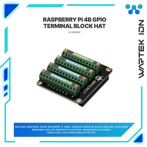 jual raspberry pi 4b gpio terminal block hat by dfrobot shopee indonesia