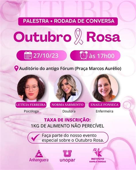 Unopar Realizará Evento Em Alusão Ao Outubro Rosa Participe