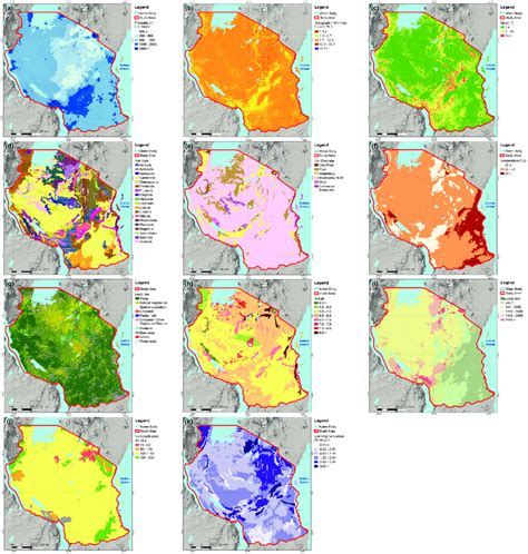 Criteria Used In The Land Suitability Analysis A Precipitation B
