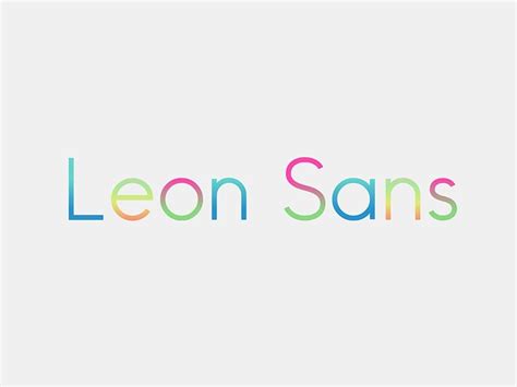 free font leon sans typeface typeface icon set design free icon set