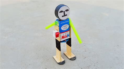 Diy How To Make Mini Robot Self Moving Youtube