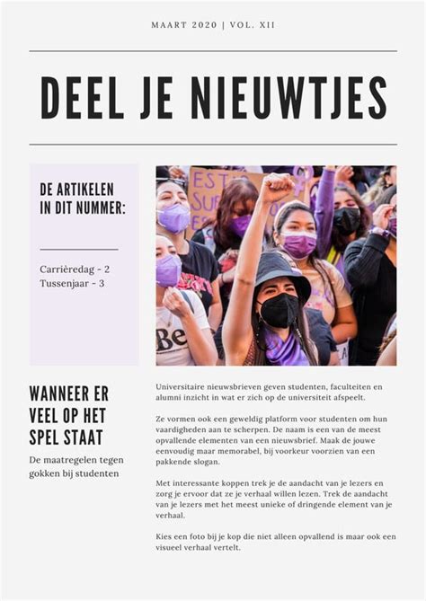 Gratis En Aanpasbare Krant Sjablonen Canva