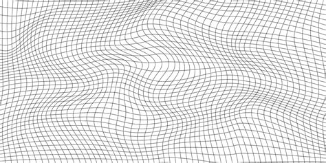 Premium Vector Abstract Distorted Wireframe Wave Vector Curve Surface