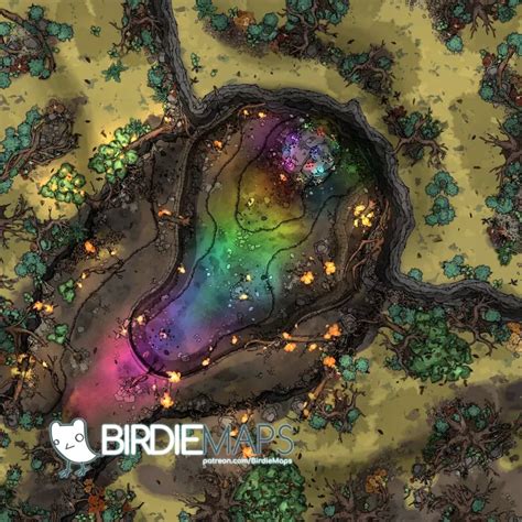 [free] Crashed Meteor In 5 Variants [30x30] R Battlemaps