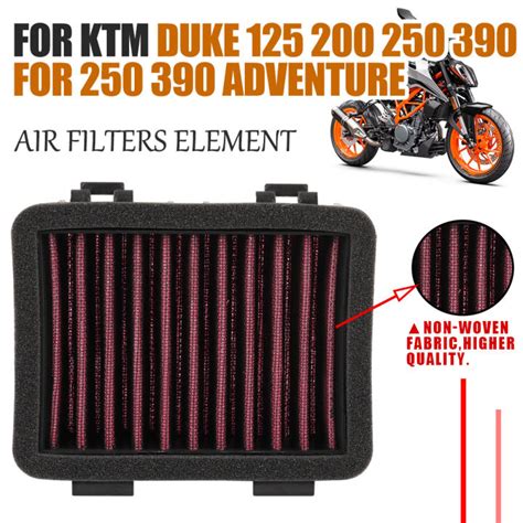 For Ktm Duke 390 125 200 250 Duke 390 Adventure Motorcycle Air Filter