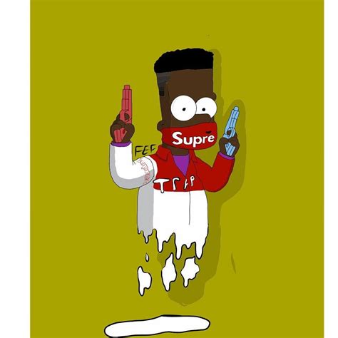 Bart Simpson Crip Cartoon Wallpaper Gangster Aesthetic Wallpapers