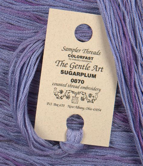 The Gentle Art Sampler Threads Sugarplum Purple Blue 123Stitch