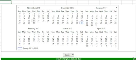 Calendar Date Input Excel Thỉnh Vũ