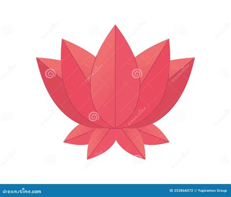 Lotus Flower Decoration Stock Vector Illustration Of Beautiful 253866072
