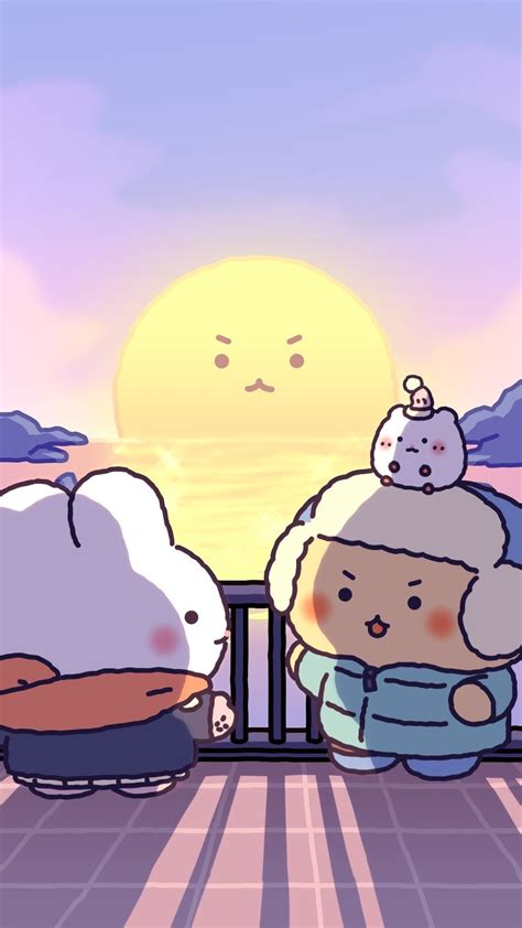 망그러진곰 부앙이들아 2월 배경화면을 가져왔어🌌 2월도 잘부탁해 원본파일은 프로필 링크에서 다운받을 수 있어 Instagram