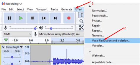 Audacity How To Remove Vocals Noise And Echo Technipages