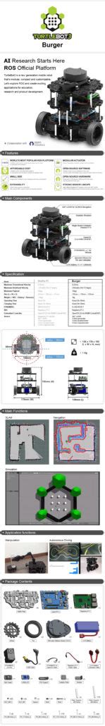 Turtlebot3 Burger Tb3 Ros Based Mobile Robot Tribotix