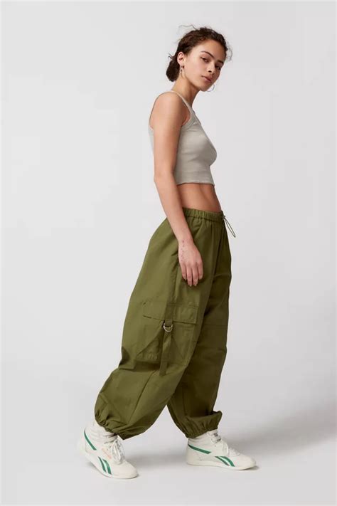 Uo Jana Nylon Balloon Cargo Pant Urban Outfitters