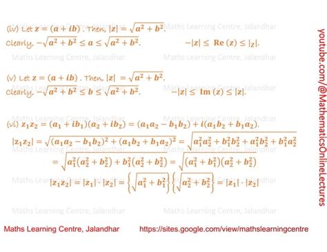 Class 11 Chapter 5 Complex Numbers And Quadratic Equations Modulus And Conjugate Lecture 2 Pdf