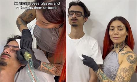 Tattooist Appears To Ink Glasses On Client Who Loses His Frames But Some Think It S Sharpie