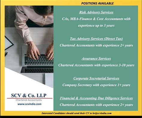 Scv And Co Llp On Linkedin Hiring Career Scv