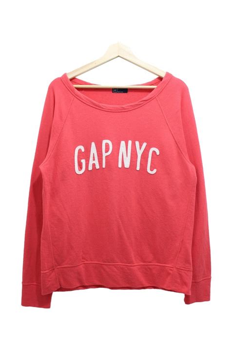 L 갭 Gap 핑크 맨투맨 티셔츠 긴팔티셔츠 나그랑티셔츠 헬로마켓