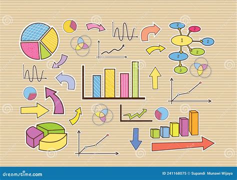 Illustration Collection Of Set Vector Chart Stock Vector Illustration