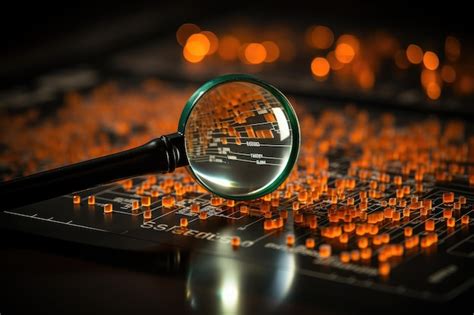 Premium Photo A Magnifying Glass Focuses On An Object Professional Photography