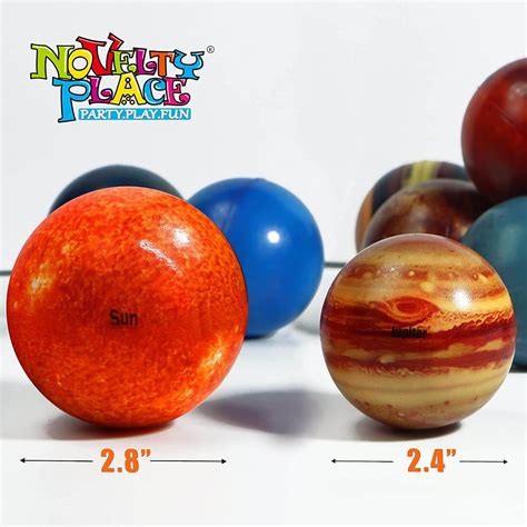 Solar System Stress Balls 10 Pcs Novelty Place