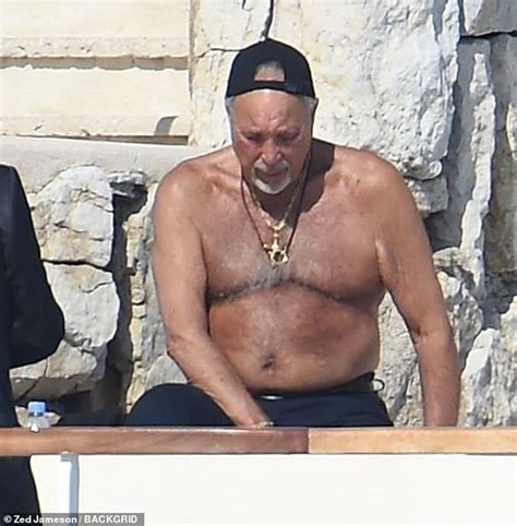 Sir Tom Jones Goes Shirtless And Wears Backwards Cap At Eden Roc