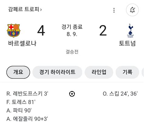 오피셜 토트넘 홋스퍼 이번 프리시즌 최고의 경기 포텐 터짐 최신순 에펨코리아