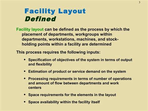 Tn6 Facility Layout PPT