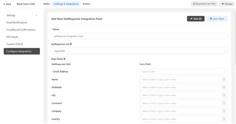 Getresponse Integration With Wp Fluent Form