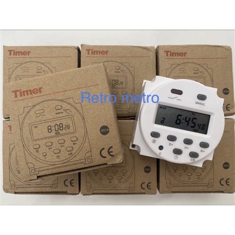 Jual Timer Digital Dc 12v 16a Saklar Otomatis On Off Timer Ampli Walet
