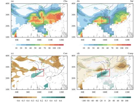 A Climatology Mm Mon −1 And B Interannual Standard Deviation Mm