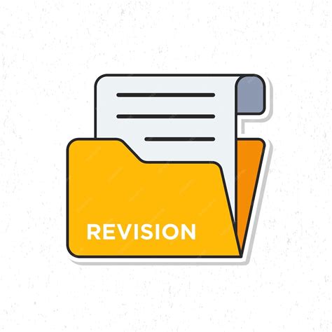 Premium Vector Revision Folder Flat Icon Design