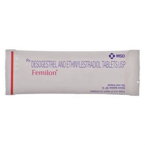 Femilon Desogestrel Ethinyl Estradiol Tablet Packaging Size 21