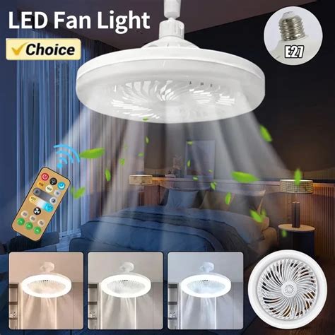 천장 실링팬 거실 조명 선풍기 스마트 투인원 리모컨 3 단 E27 Ac85 265v 베이스 침실 램프 티몬