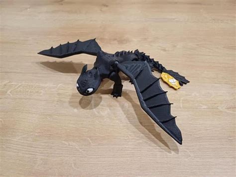 Jak vycvičit draka figurka draka Bezzubka Bleskoběska hračka 3D
