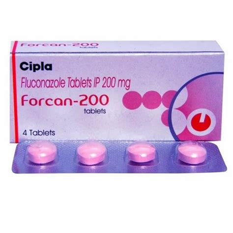 Fluconazole 200mg Forcan Tablets Treatment Treatment Of Fungal