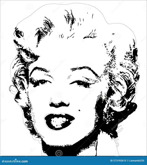 Andy Warhol Marilyn Vector Eps 10 Editorial Image Illustration Of