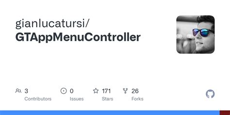 GitHub Gianlucatursi GTAppMenuController