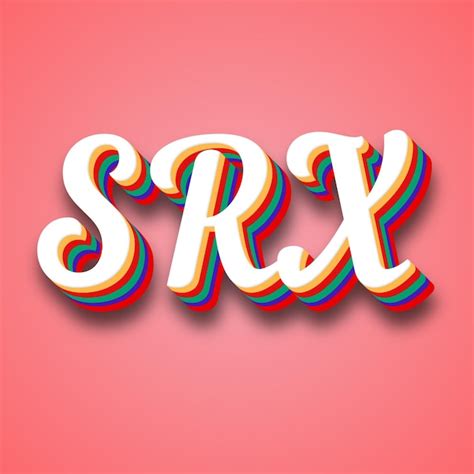 Premium Photo Srx Text Effect Photo Image Cool
