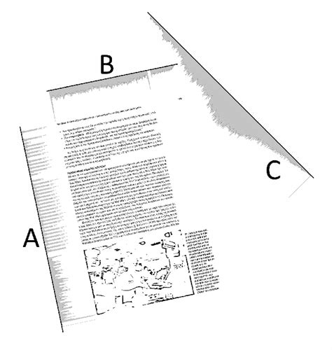 figure 1 from document skew detection based on hough space derivatives