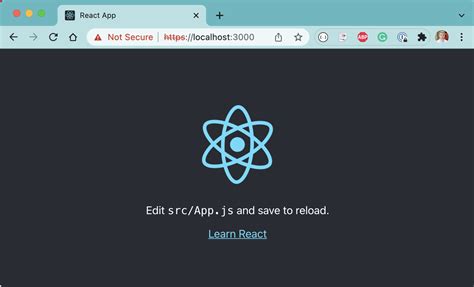 example using cypress to test create react app site running with custom