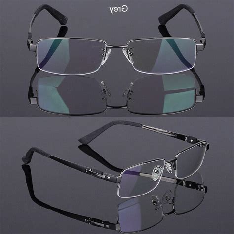 Titanium Eyeglass Frames Half Rimless Men‘s Spectacle Frame