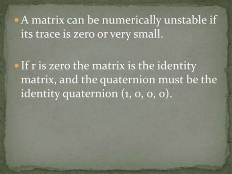 Quaternion To Matrix Matrix To Quaternion Pptx Physics Science