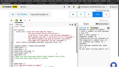 Python V15 Guess My Number Cheat Code Part 2 Youtube
