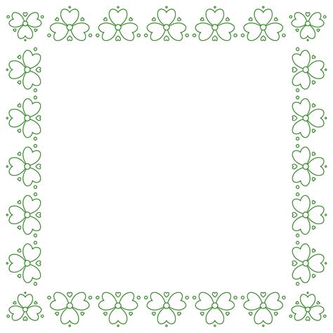 Premium Vector Cloverleaf Element Design Pattern Frame Collection