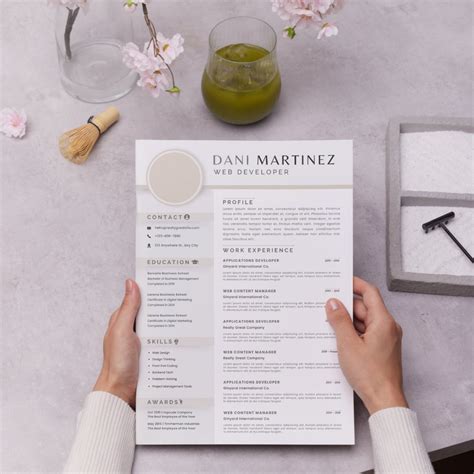 Modern Resume Template 2024 Word And Pages Resume Template Resume