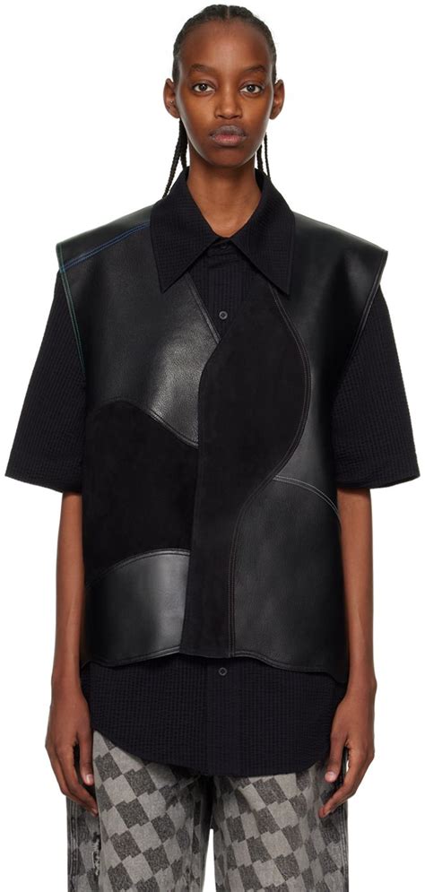 ader error for women fw24 collection leather vest leather jackets