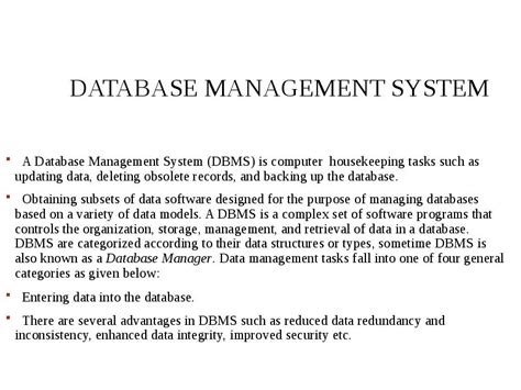 Introduction To Databases презентация доклад проект скачать