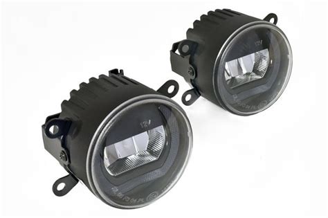High Power LED Tagfahrlicht Nebelscheinwerfer Standlicht Schwarz Rund