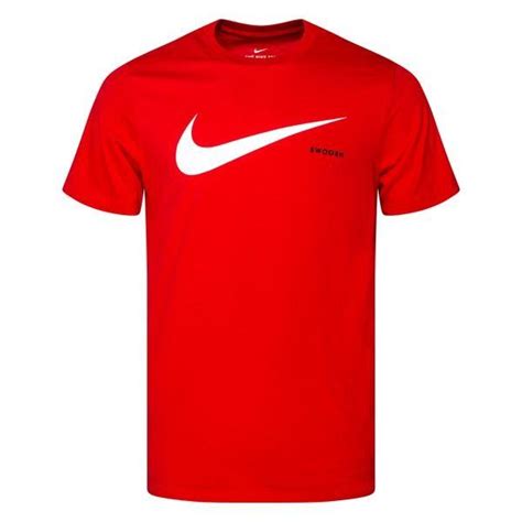 Nike Nsw T Shirt Swoosh Rødhvid Unisportdk