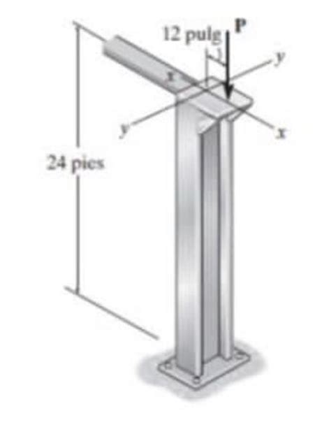 Solved The A 36 Steel W10 X 45 Column Is Fixed Itself Until